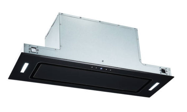 parmco 900mm Integrated Turbo Pak Plus, Black Glass RT9G1000 ...